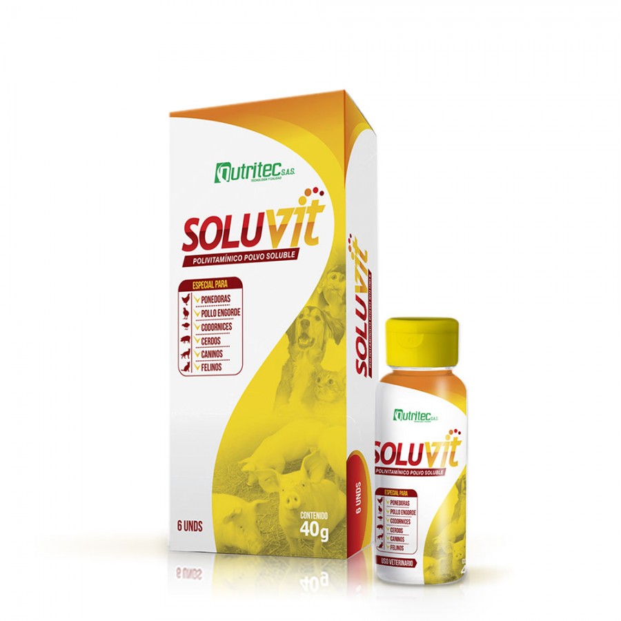 SOLUVIT 40 GRAMOS POLIVITAMINICO EN POLVO SOLUBLE - Grupo Surticampo